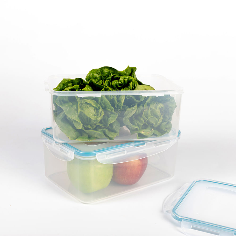 Recipiente Plastico Rectangular Classic 350ml transparente - Tienda ...