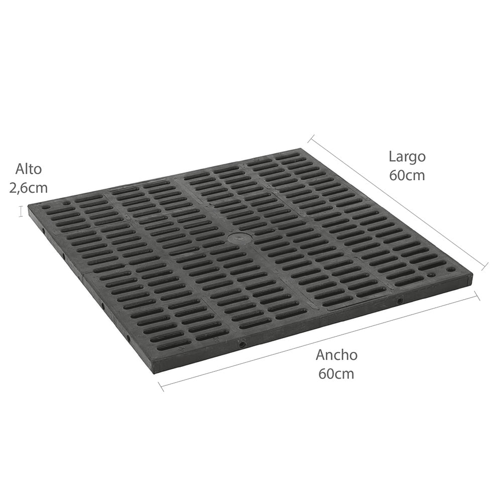 Piso plástico modular resistente negro 60x60 cm - Tienda online Estra