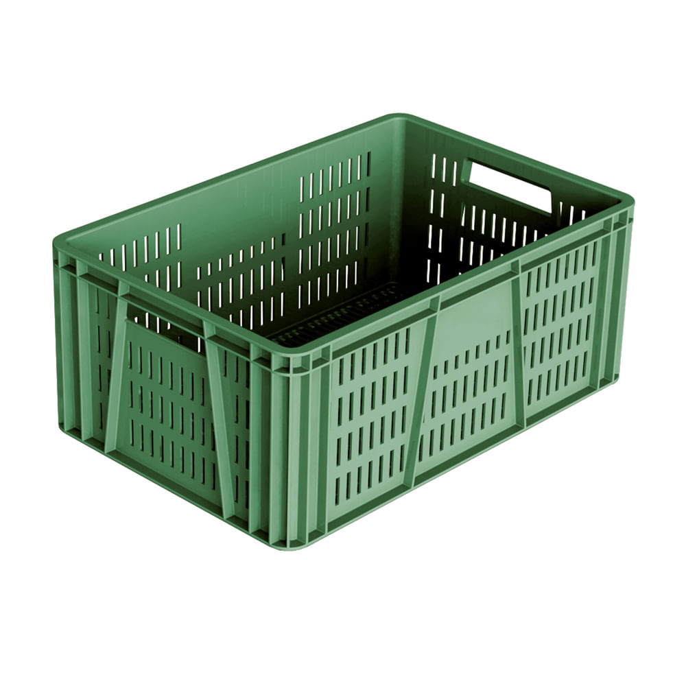 Canastilla plastica toda lineal (fruver) 60x40x25 cm-Verde - Tienda ...